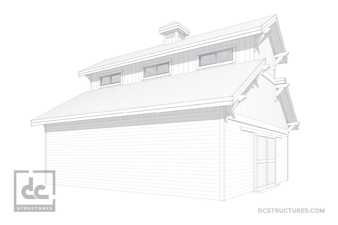36x36 Monitor Barn Construction Plans PROJECTS | Steel Structures