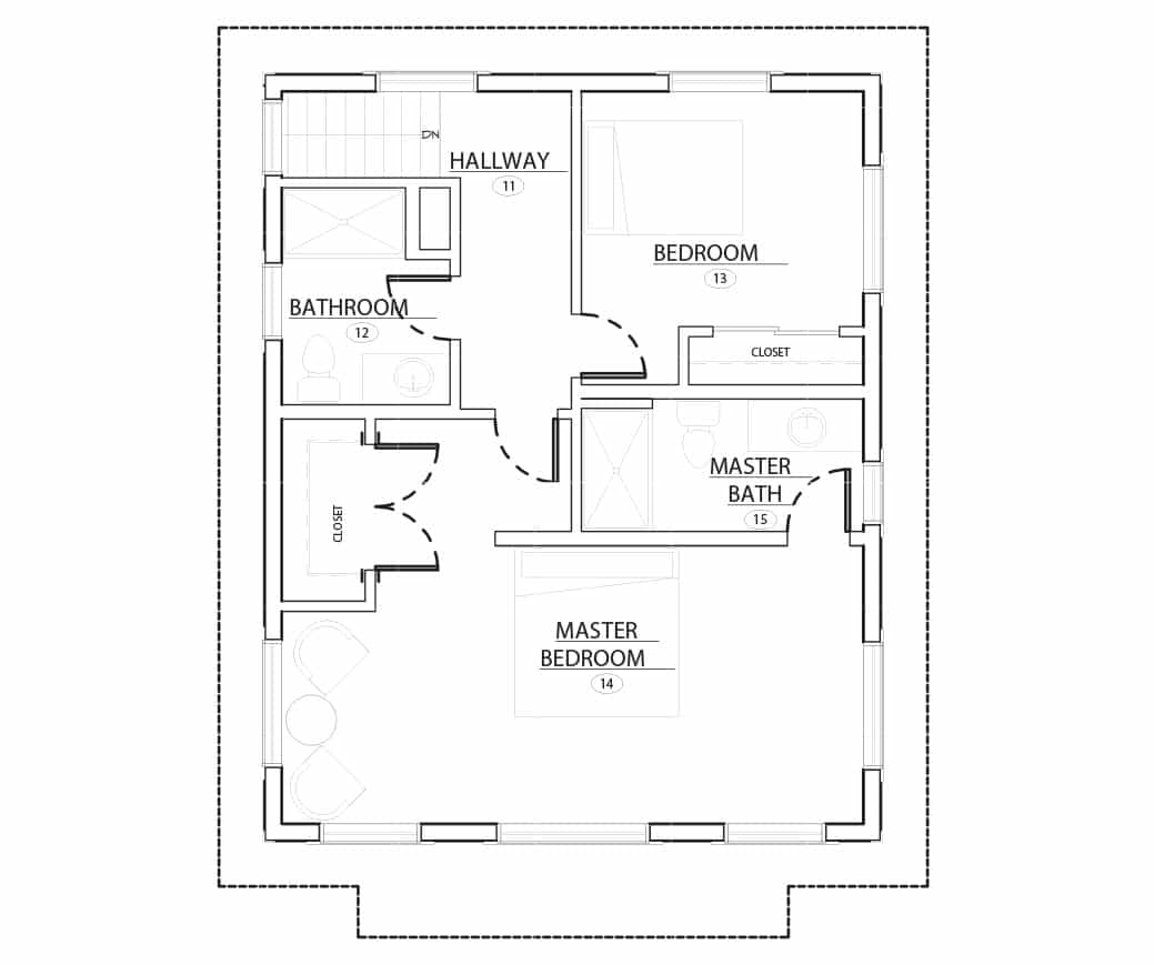 Monitor Style Barn Home Floor Plan