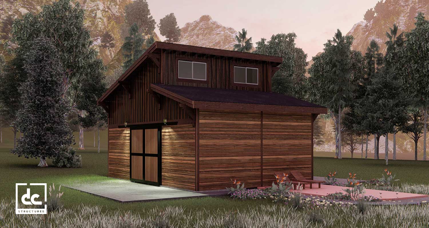 Brightwood Clerestory Barn Kit 24' - DC Structures