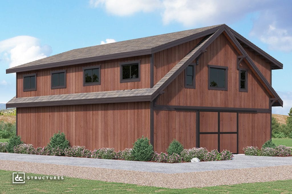 Pineridge Apartment Barn Kit - Wood Barn Home Kit - DC Structures