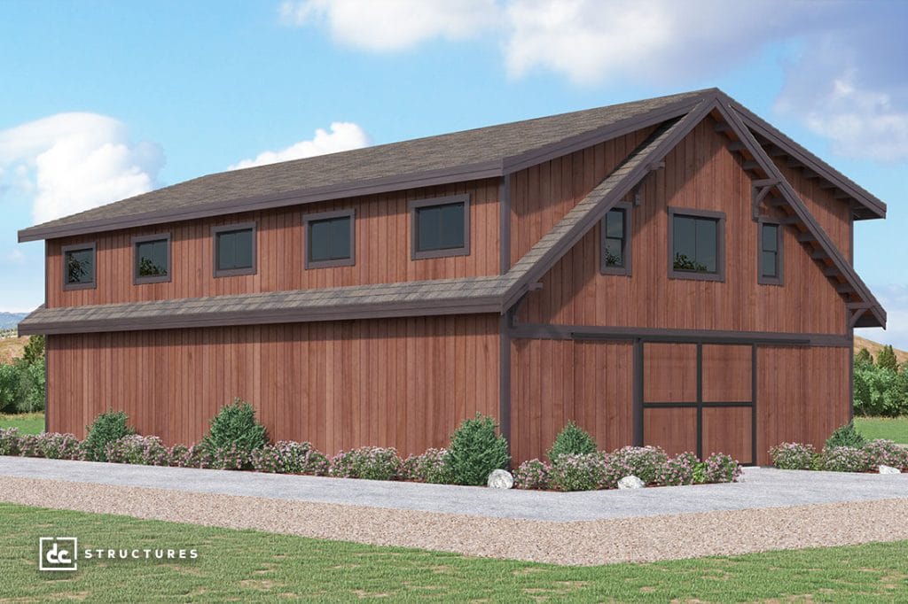 Pineridge Apartment Barn Kit - Wood Barn Home Kit - DC Structures