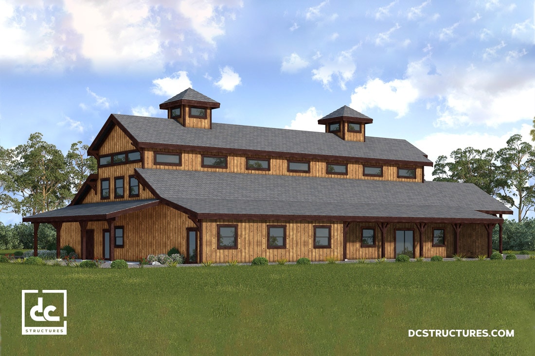 The Legacy Event Barn Kit - Large Wedding Barn Design - DC Structures