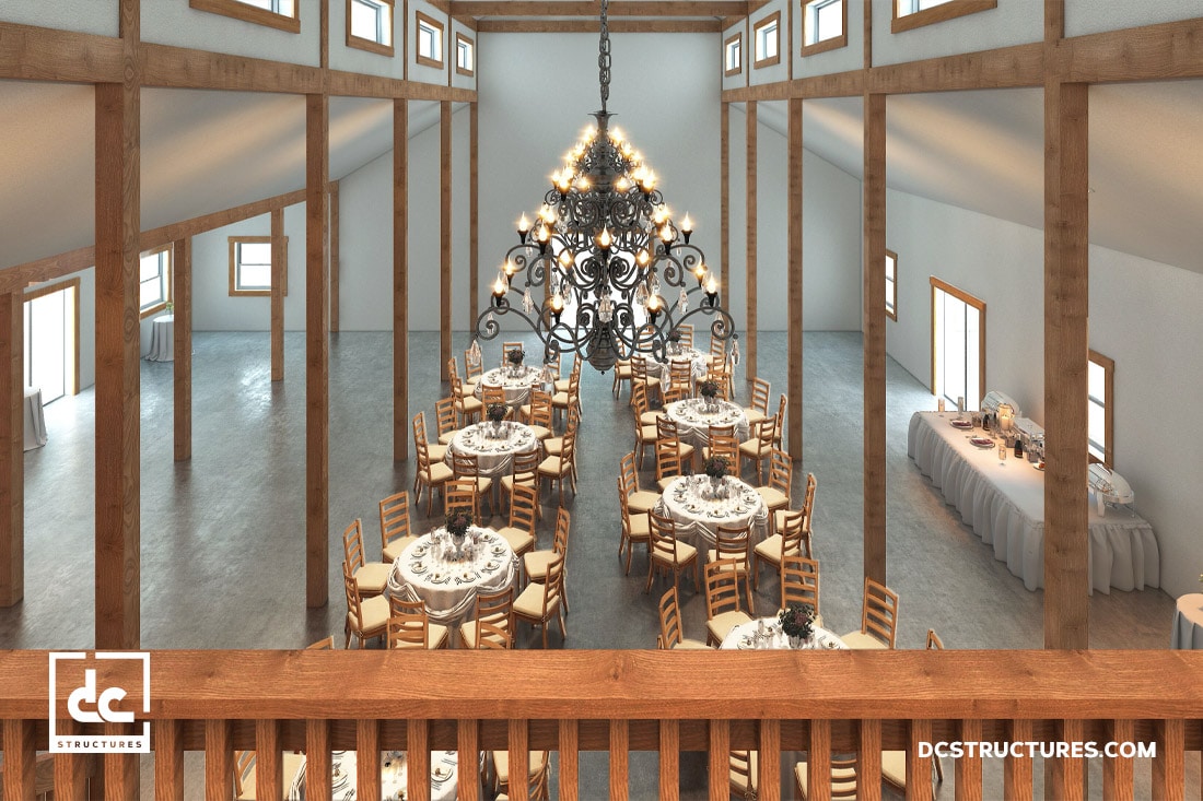 The Legacy Event Barn Kit - Large Wedding Barn Design - DC Structures