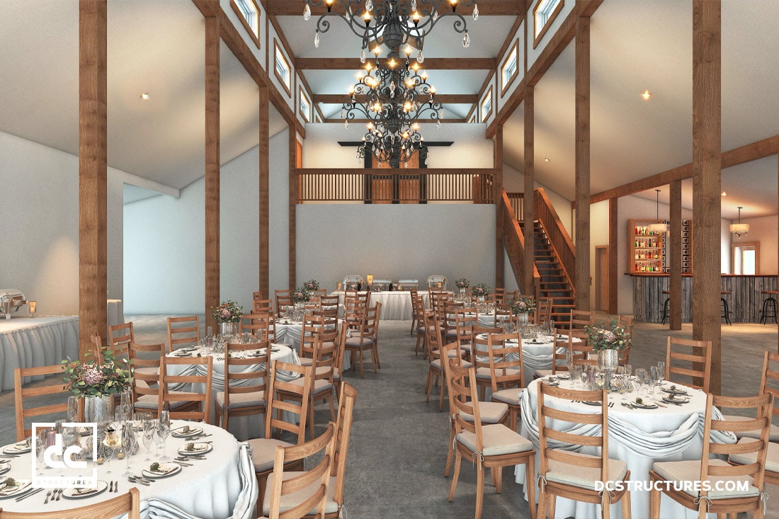 The Legacy Event Barn Kit - Large Wedding Barn Design - DC Structures