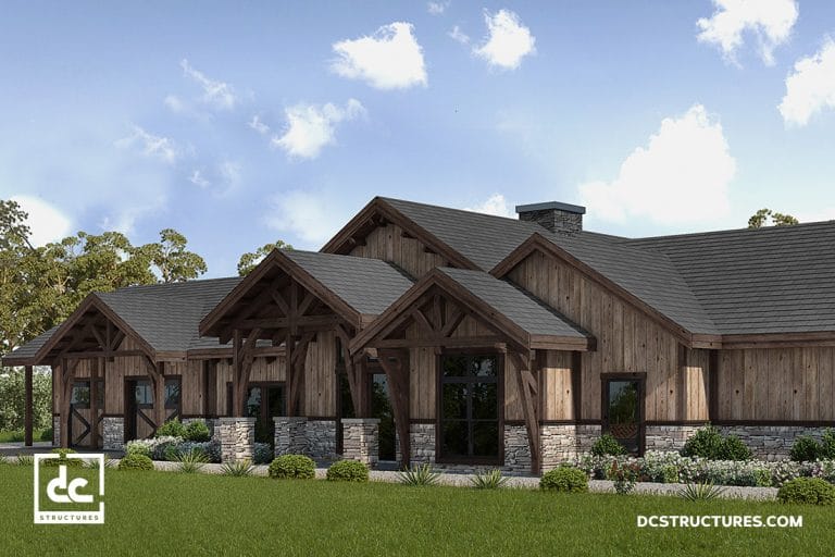 The Washington Timber Framed Home Kit - Single-Story Home Design - DC ...