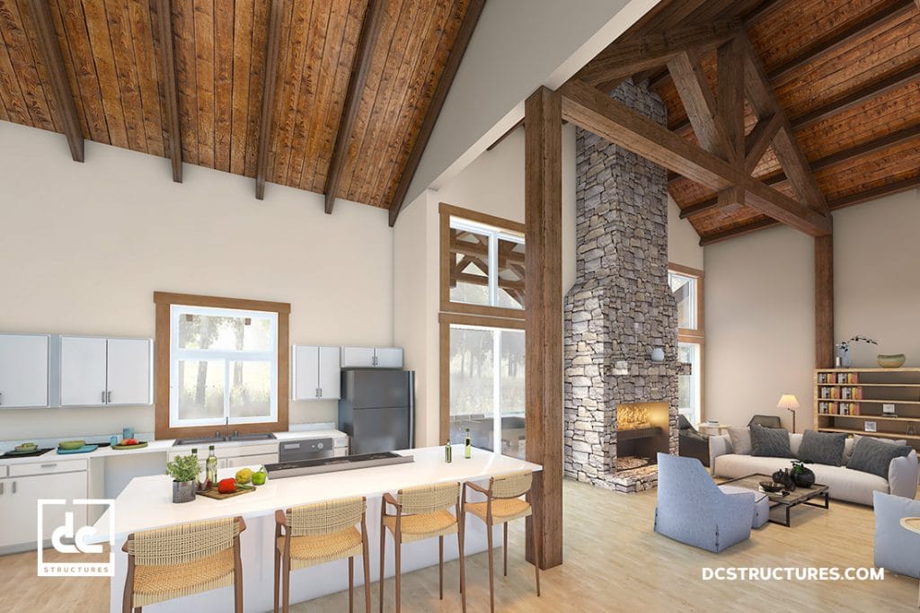 The Washington Timber Framed Home Kit - Single-Story Home Design - DC ...