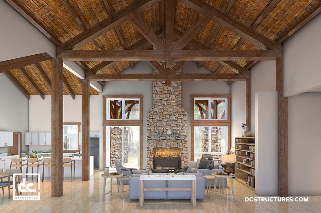 The Washington Timber Framed Home Kit - Single-Story Home Design - DC ...