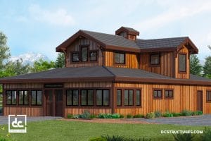 Fallbrook, California Barn Home Kit - DC Structures